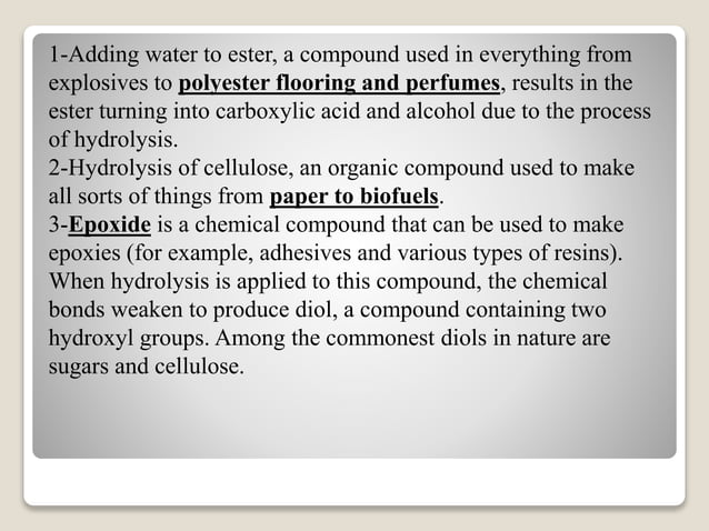 Hydrolysis | PPTX