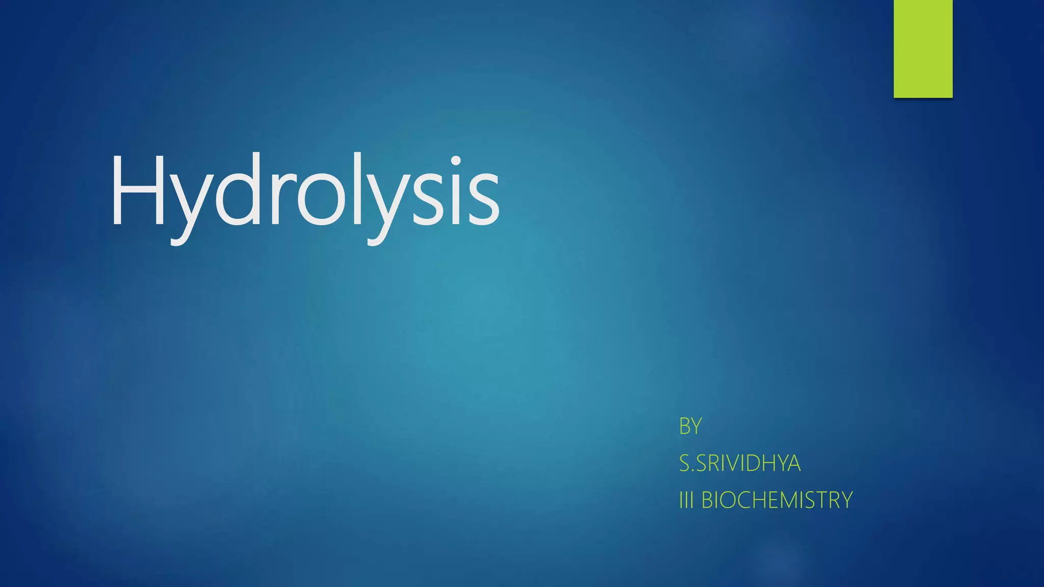 drug metabolism-hydrolysis | PPTX