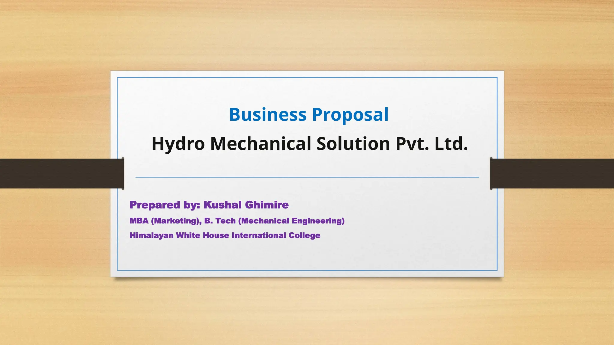 Repair and Maintenance of Hydro Mechanical Components of Hydro Power Plants PPT.pptx