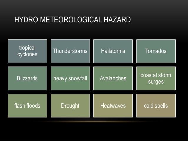 Hydrometeorological Hazards