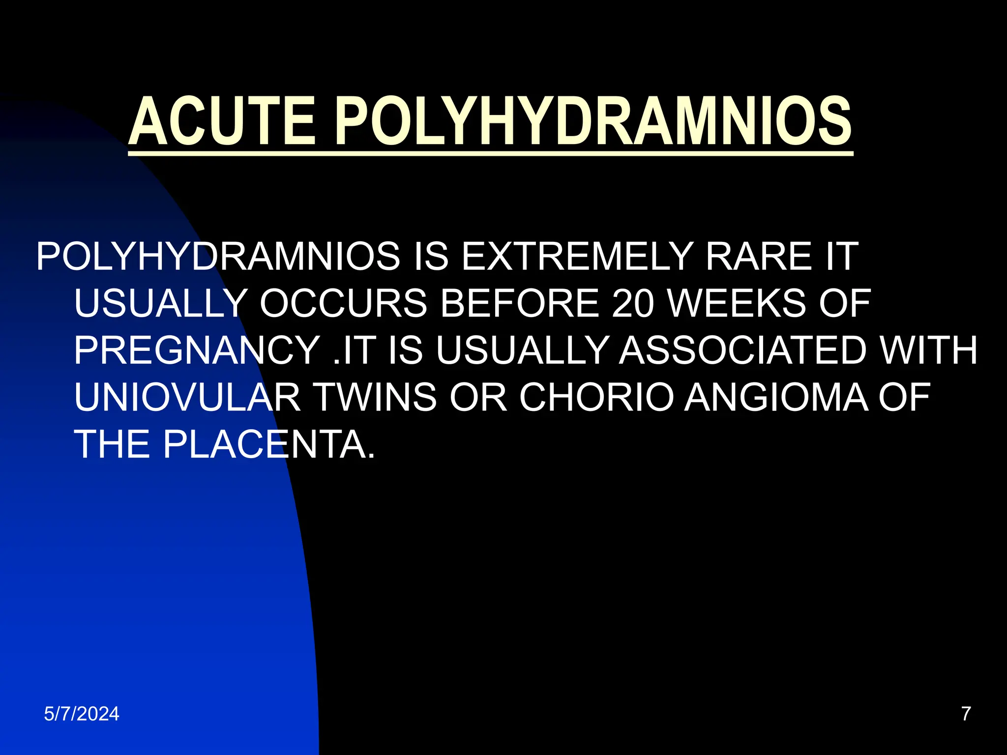 HYDROMNIOS in pregnancy in management of hydromnias | PPT