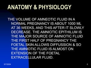 HYDROMNIOS in pregnancy in management of hydromnias | PPT