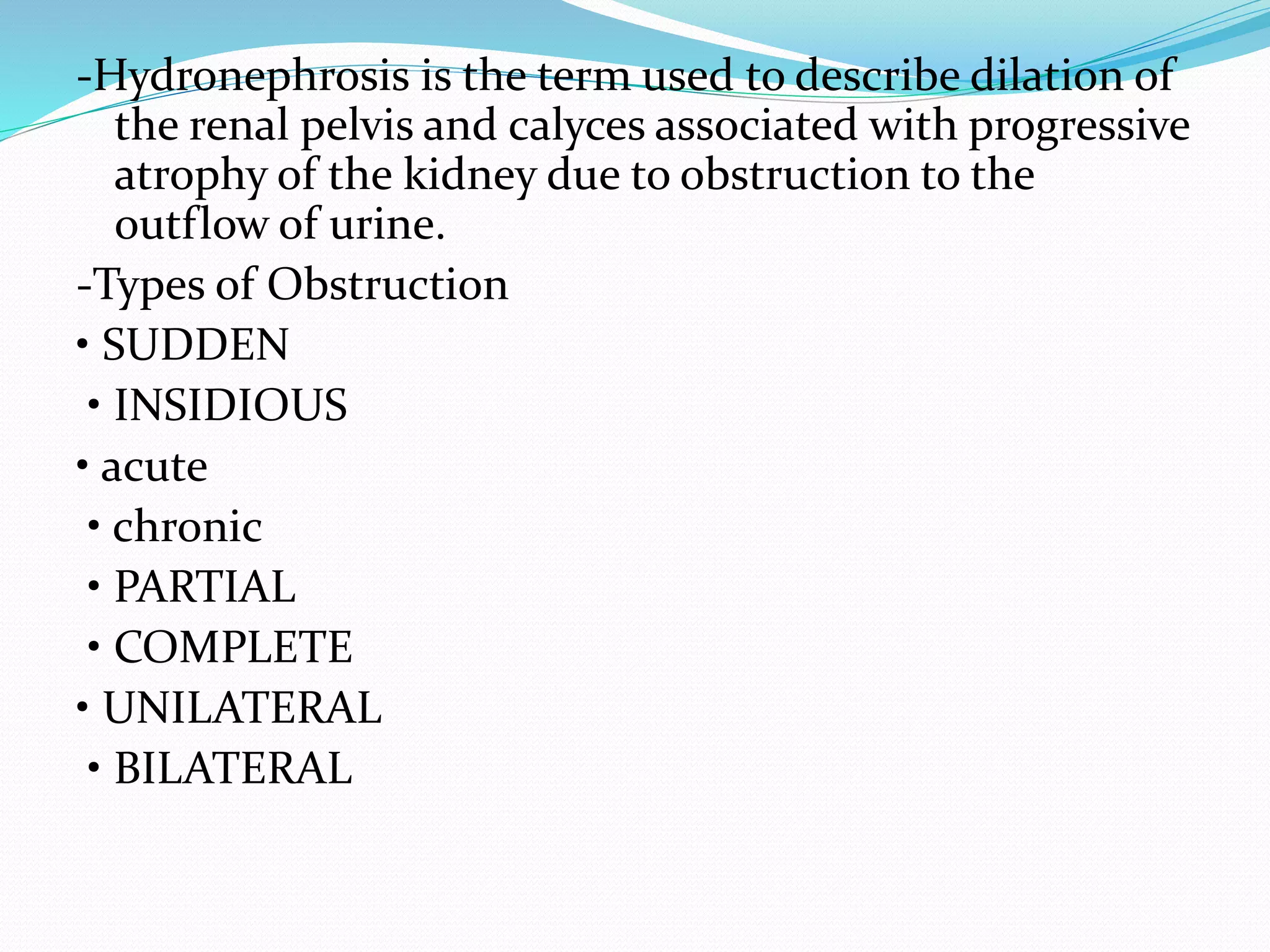 Hydronephrosis | PPTX