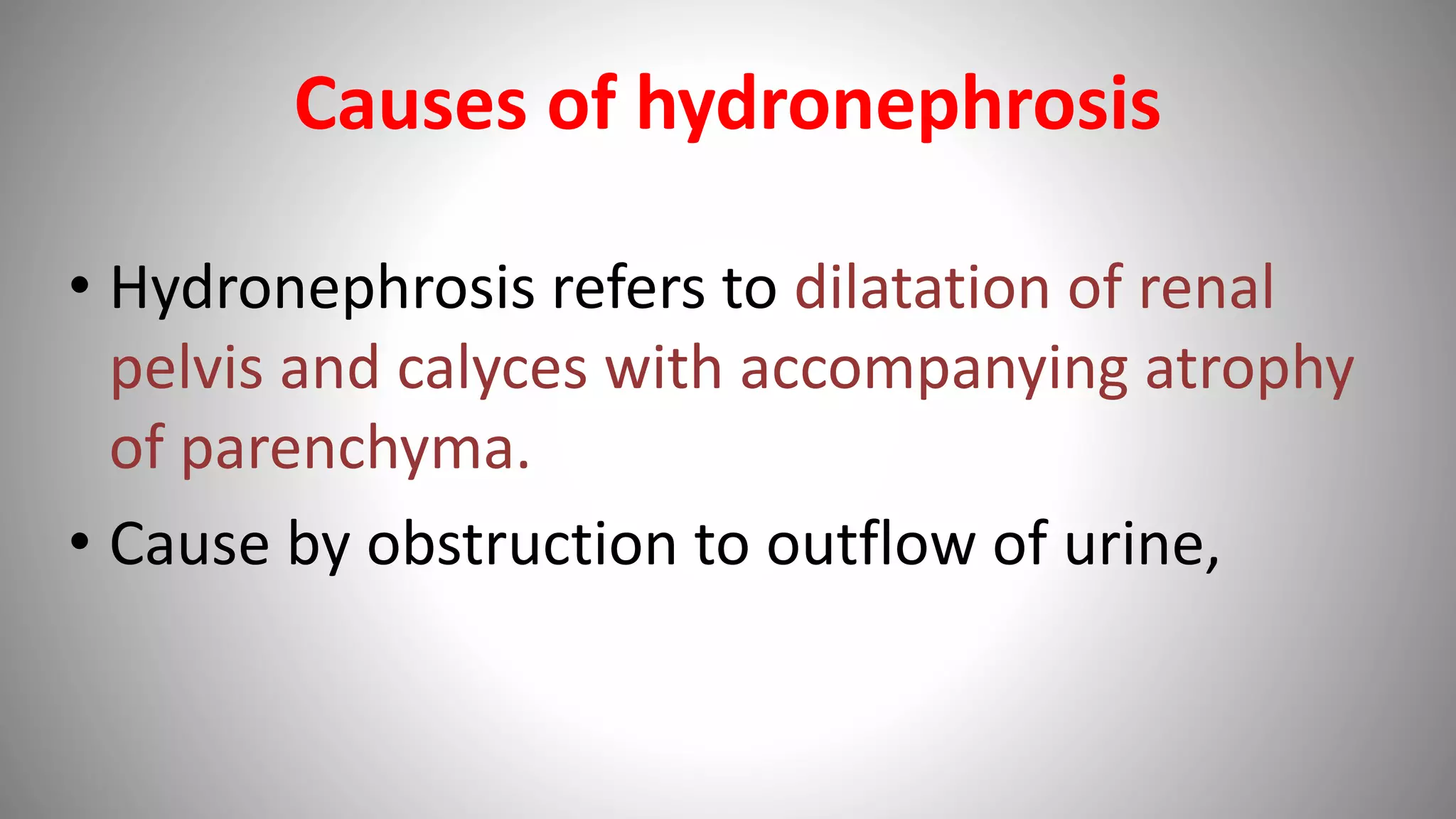 Hydronephrosis | PPTX