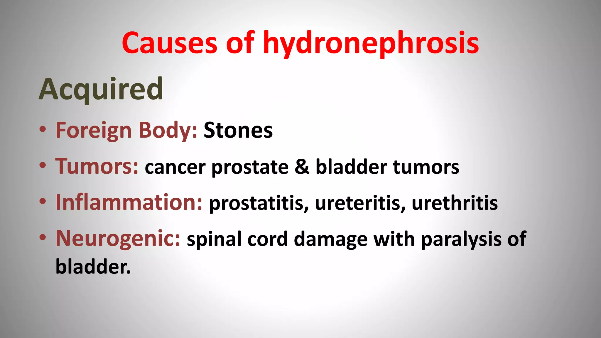 Hydronephrosis | PPTX