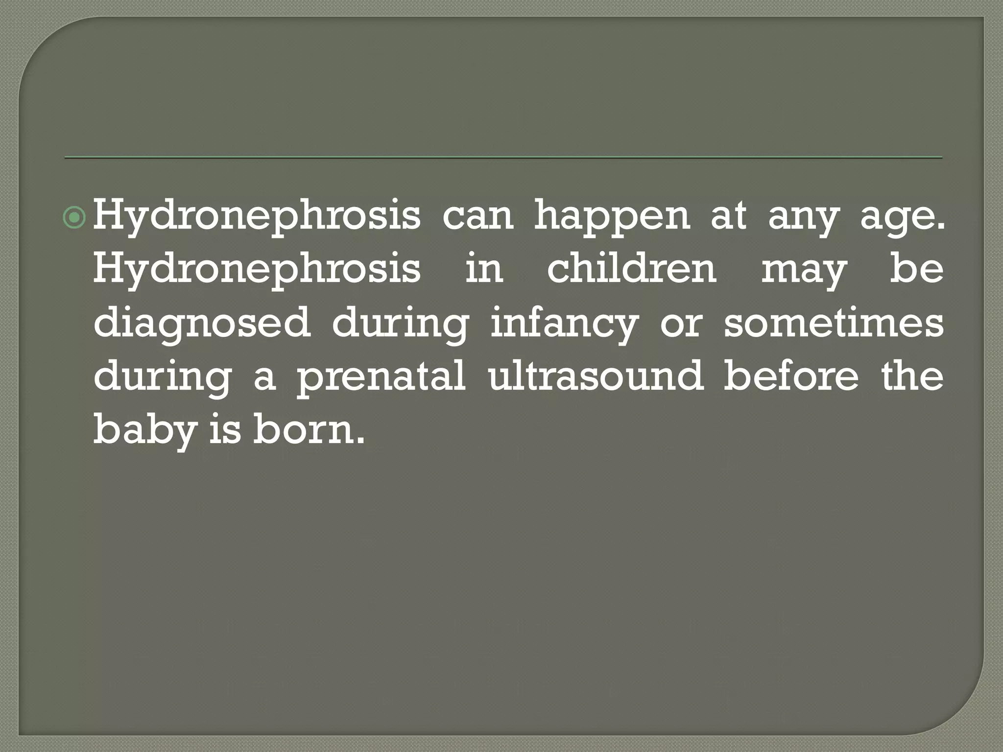 Hydronephrosis | PDF