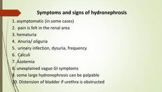 hydronephrosis.pptx | Digestive Disorders | Diseases and Conditions