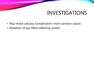 Hydronephrosis and Pyonephrosis | PPTX
