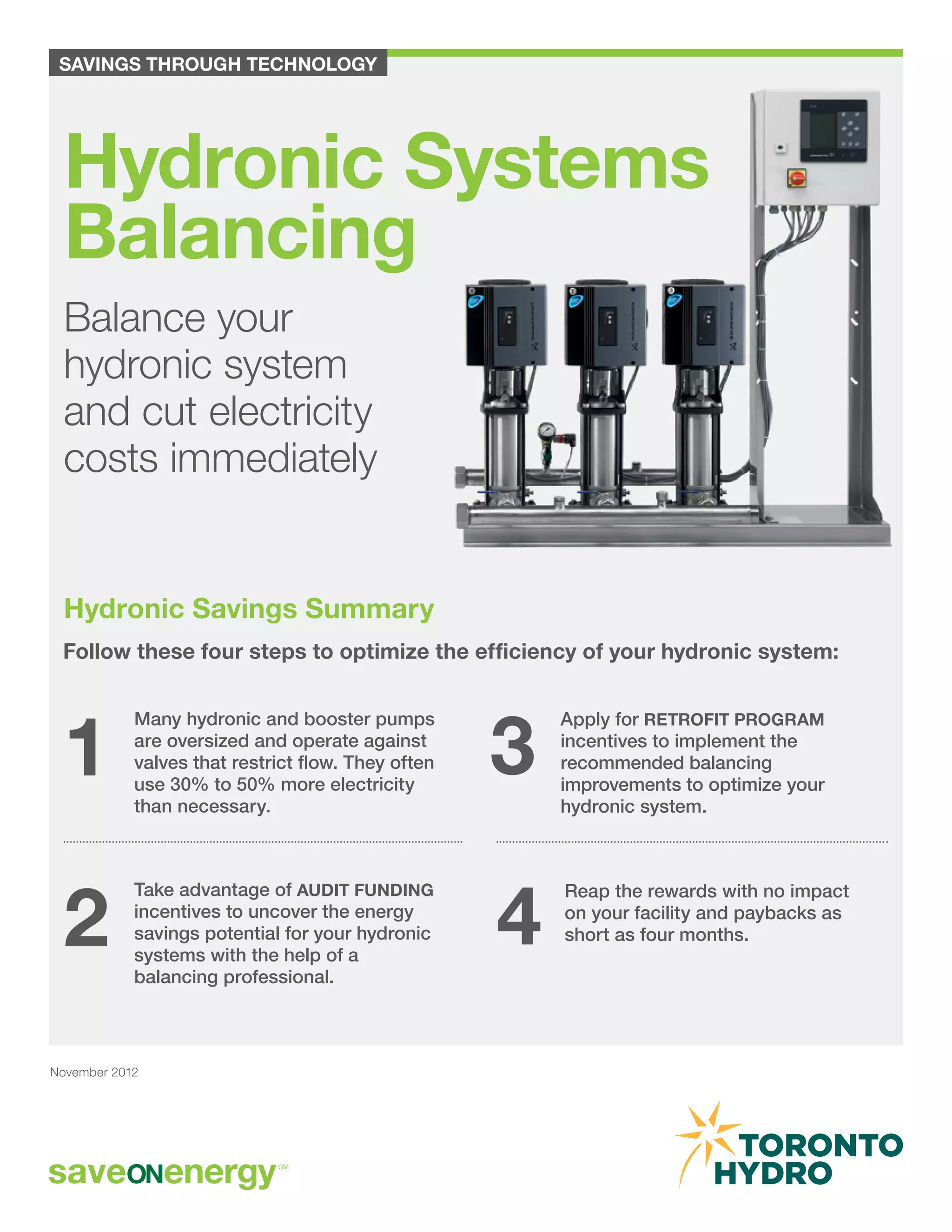 Hydronic Balancing Incentives | PDF