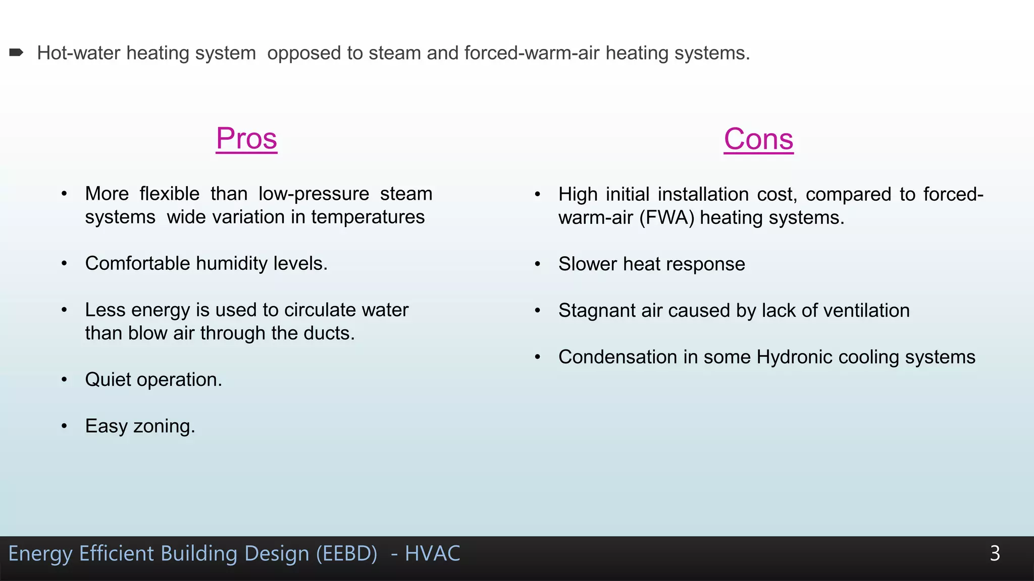 Hydronic heating & cooling system design presentation | PPTX