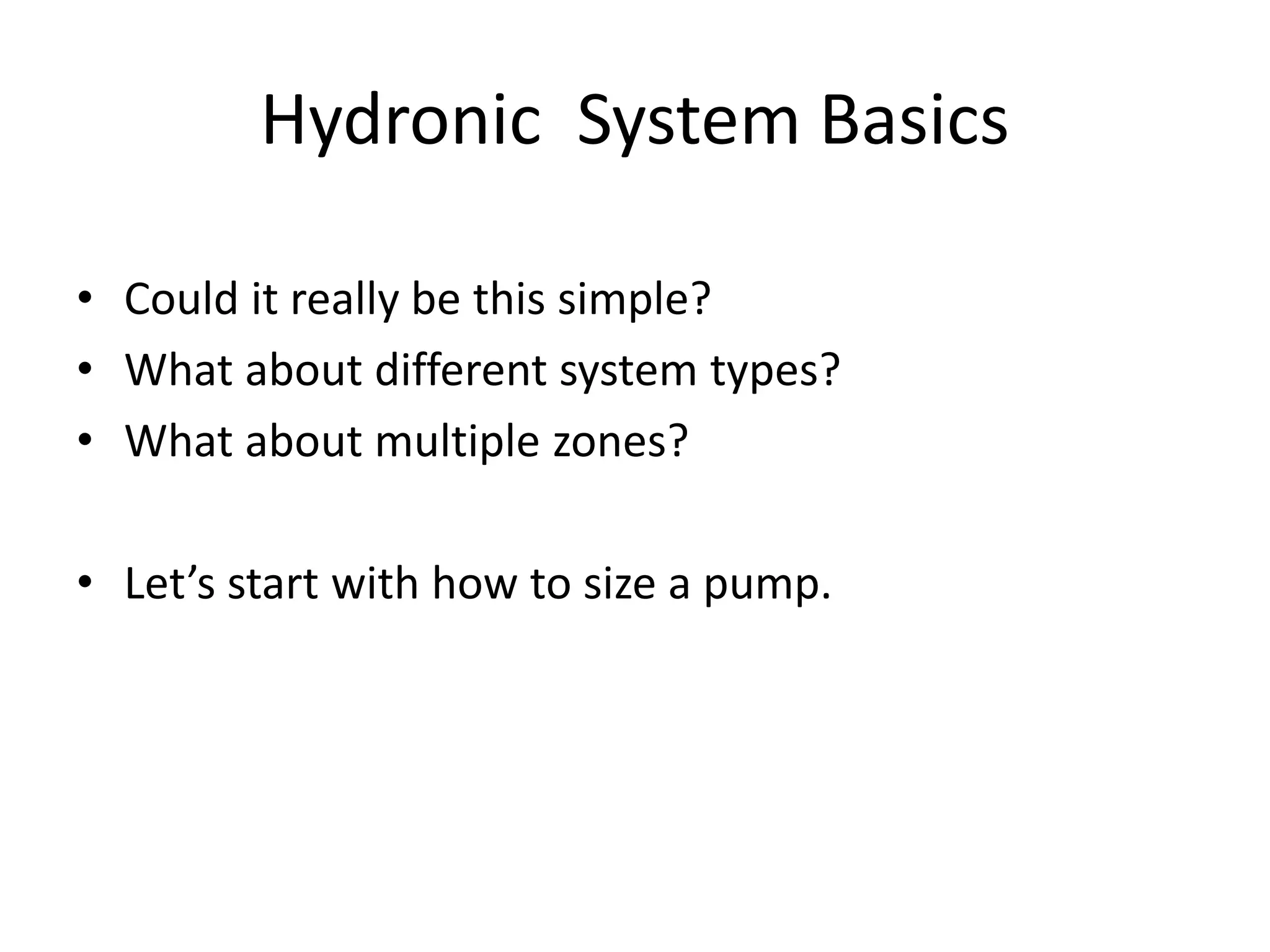 hydronic system piping design for chilled water and hot water air ...