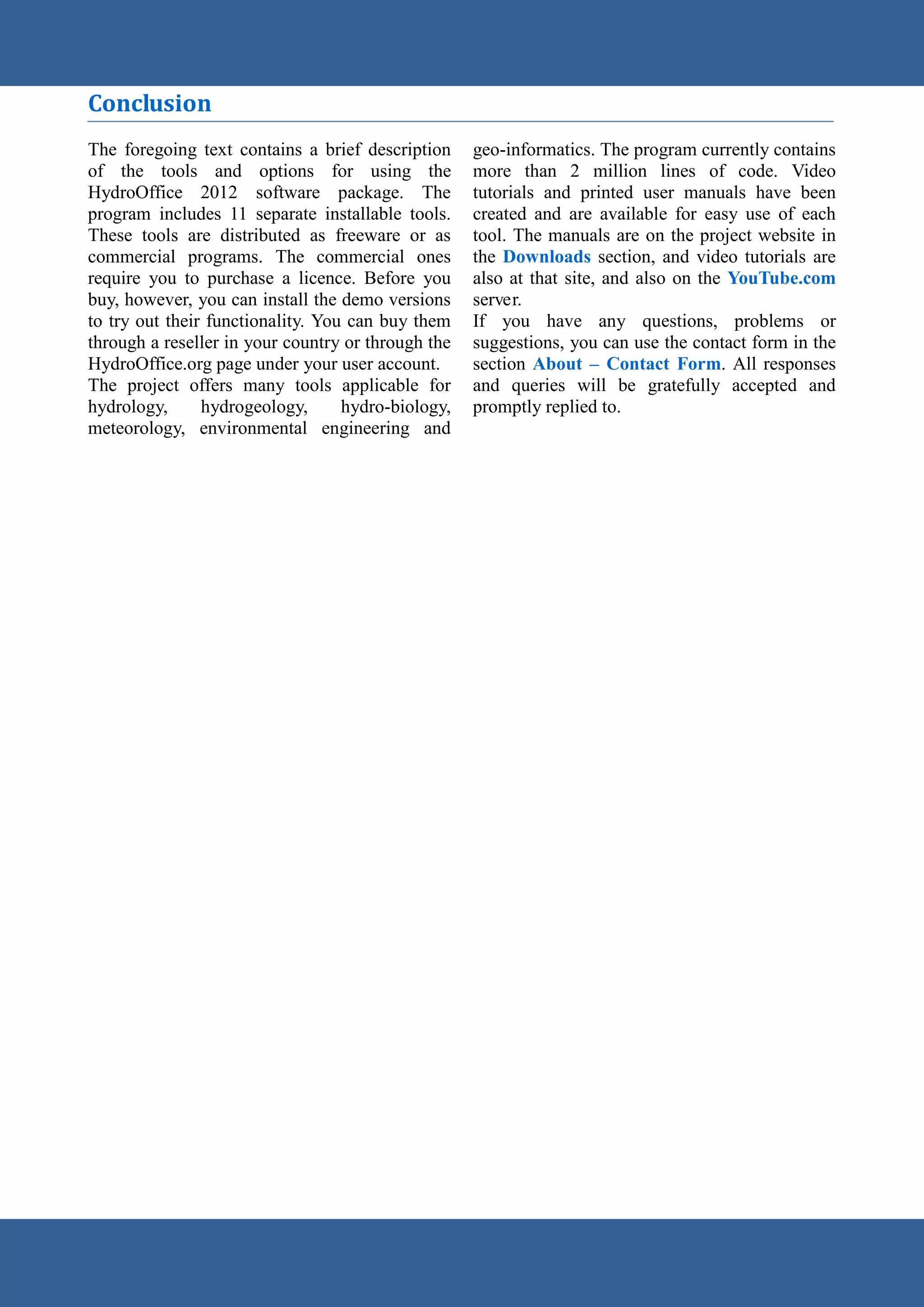 HydroOffice 2012 | PDF