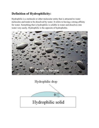 Hydrophilic & hydrophobic assignment | PDF