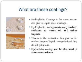 Hydrophobic Coatings | PDF
