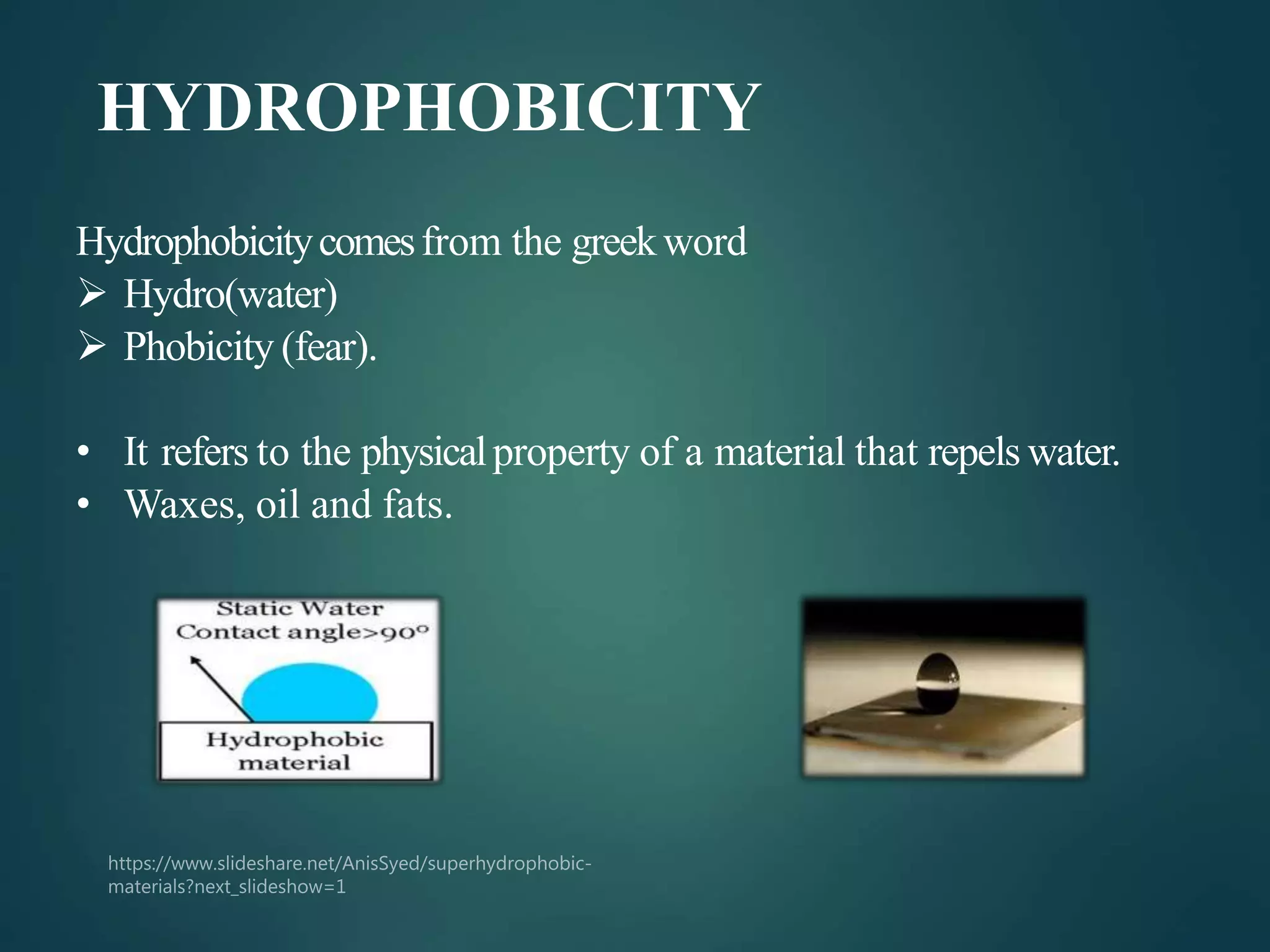 Hydrophobic coatings | PPTX