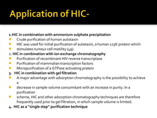 Hydrophobic interaction chromatography (1) | PPT