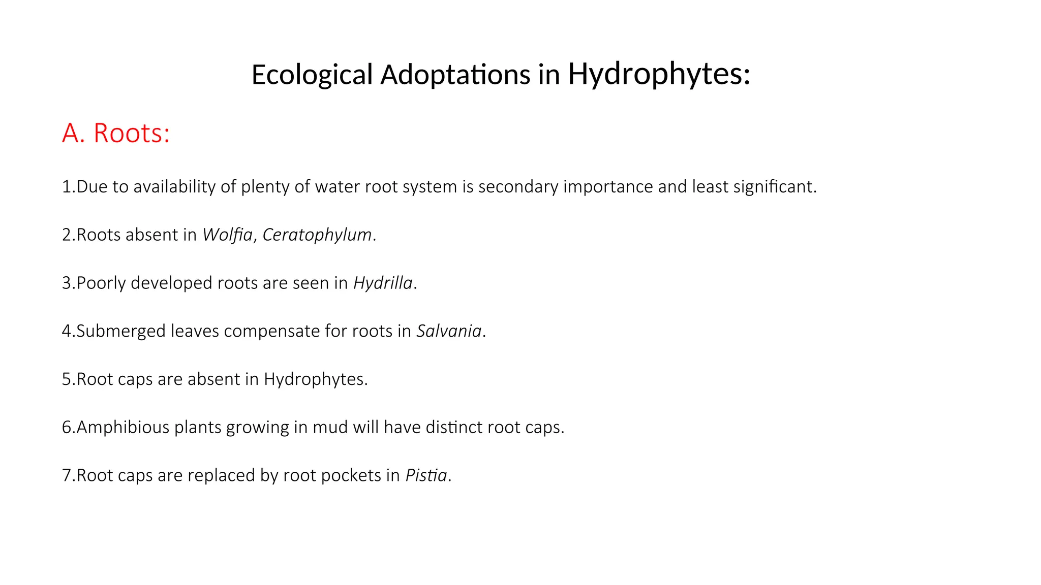 Hydrophytes & Their: Types, Ecology, Morphology and Anatomy.ppt