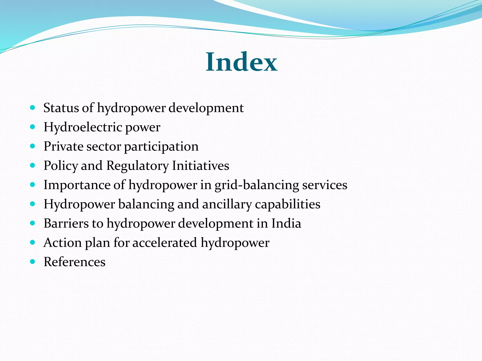 Hydro policies of india | PPTX