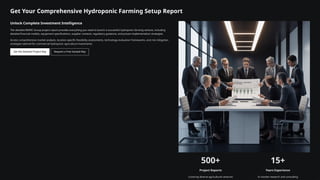 Hydroponic Farming Setup Business Plan and Project Report | PPTX