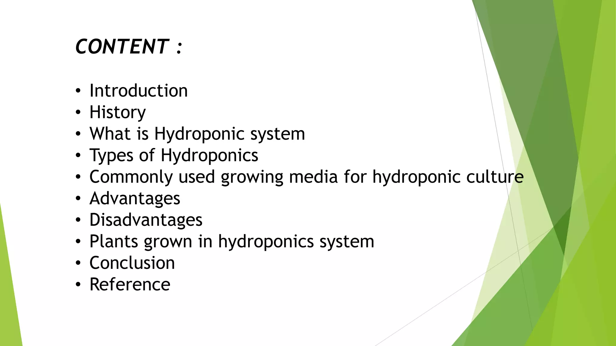 Hydroponics | PPTX