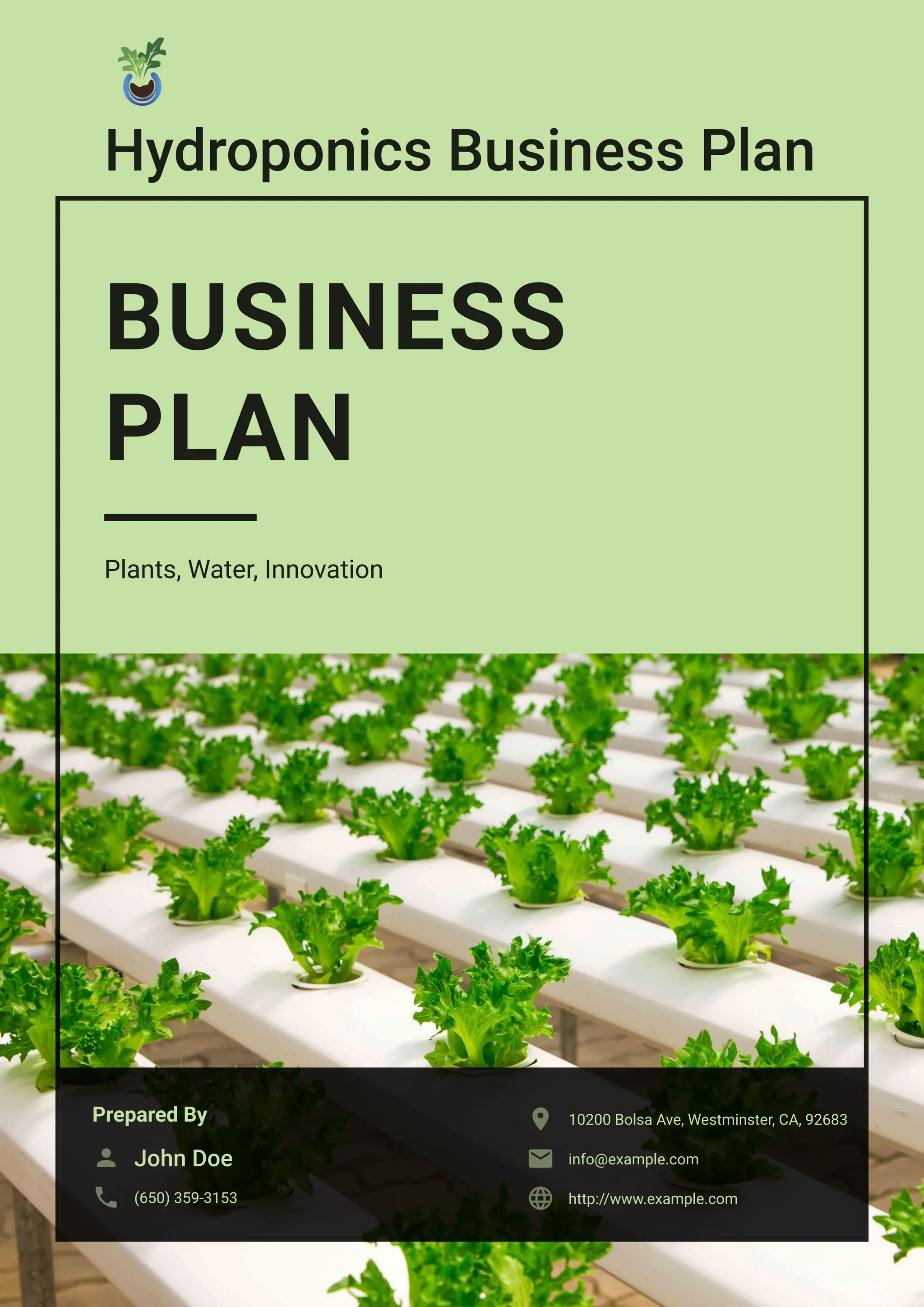 Hydroponics Business Plan Example | Upmetrics | PDF