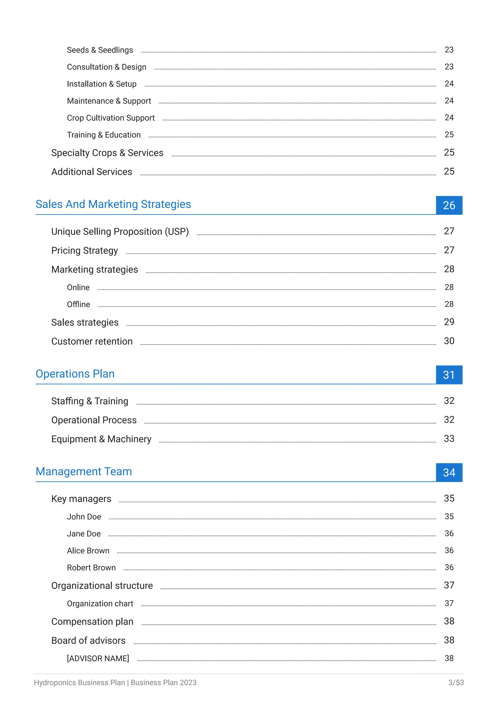 Hydroponics Business Plan Example | Upmetrics | PDF