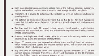 Hydroponics Lecture 4 .pptx | Agriculture | Industries