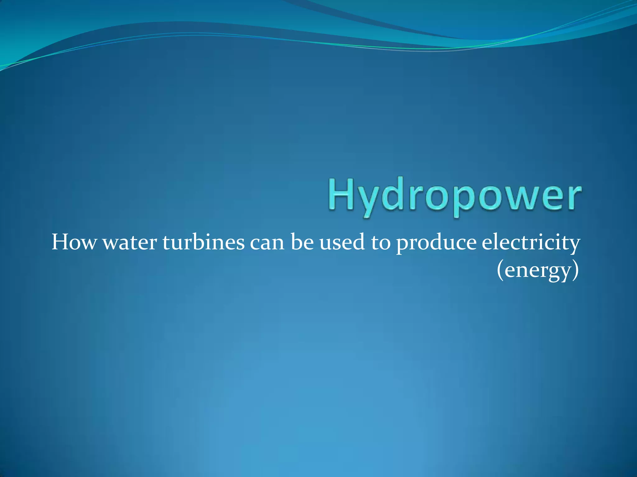Hydropower | PPTX