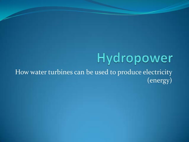 Hydropower | PPT