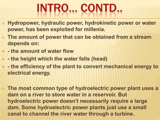 Hydropower | PPTX