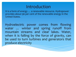 Hydropower | PPTX