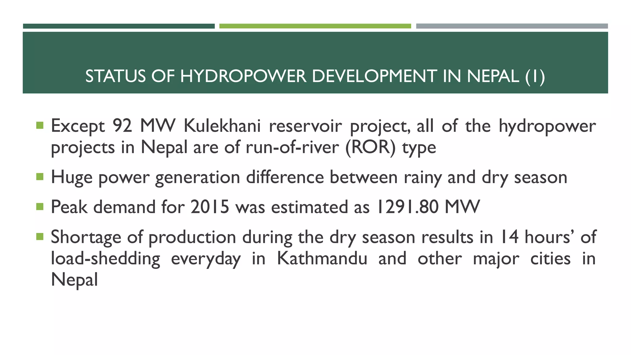 HYDROPOWER DEVELOPMENT IN NEPAL | PDF