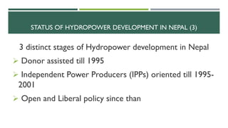 HYDROPOWER DEVELOPMENT IN NEPAL | PDF