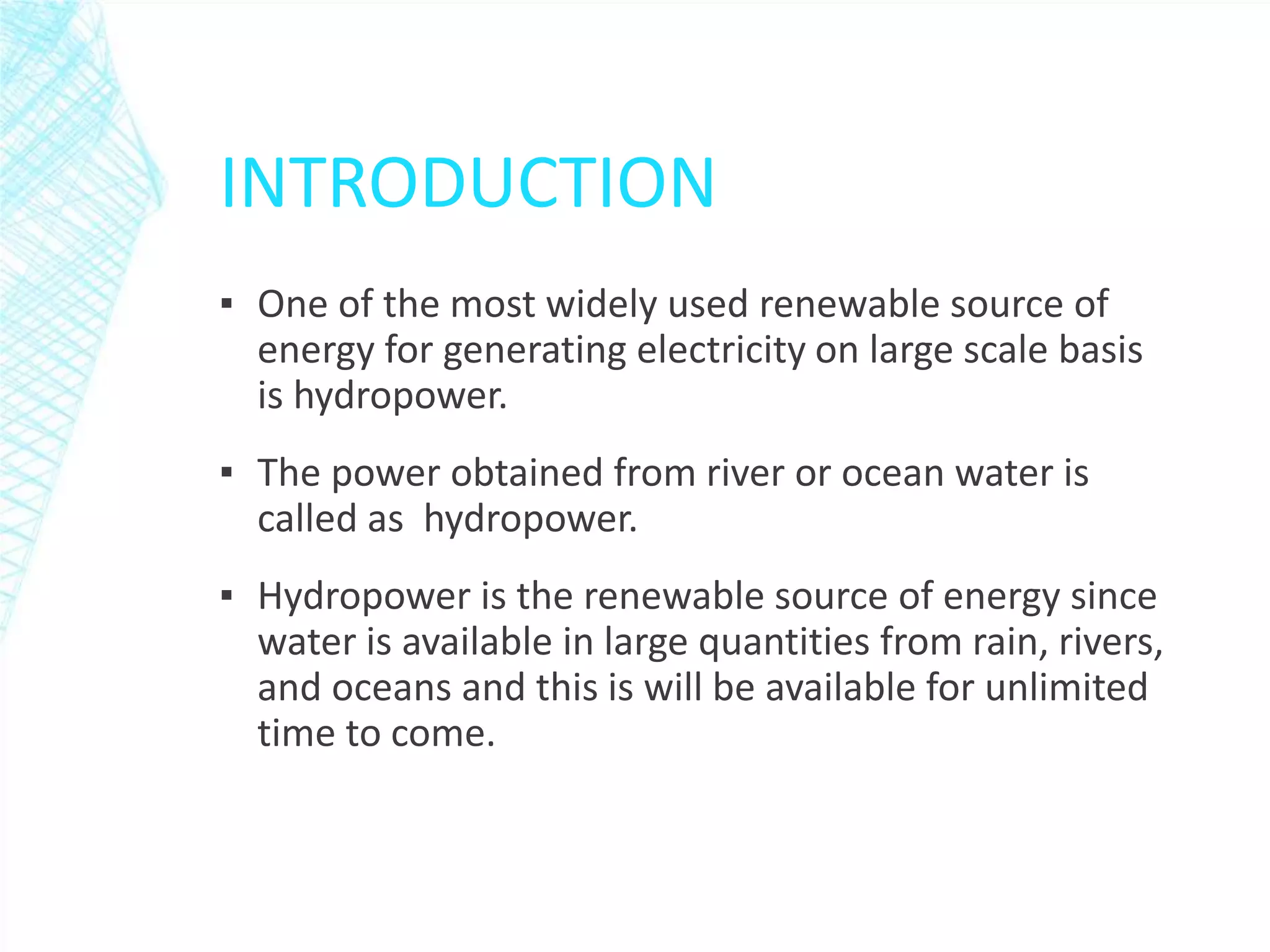 Hydro Power Generation: School and College Project (With Thesis) | PPTX