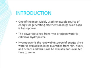Hydro Power Generation: School and College Project (With Thesis) | PPTX