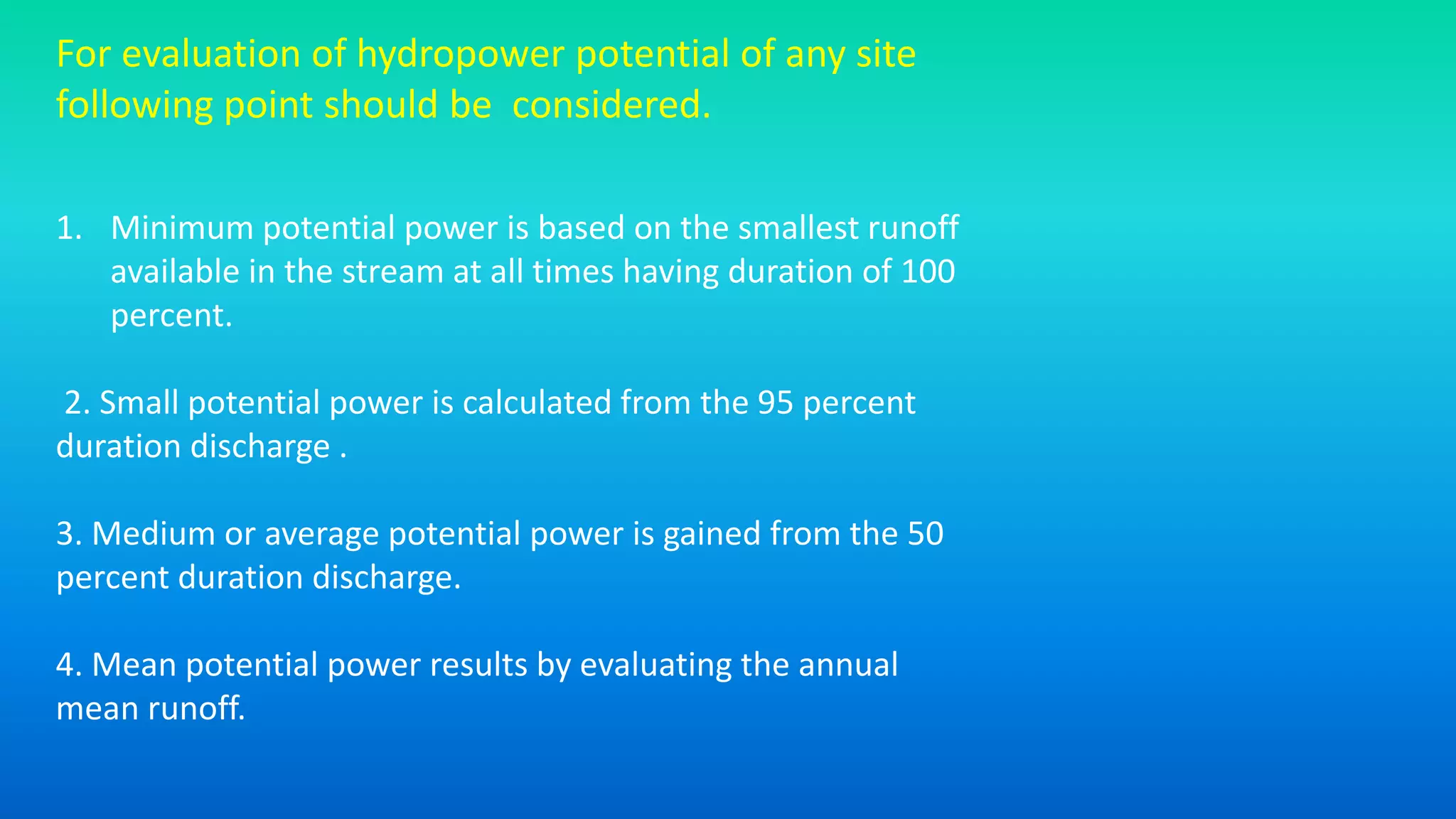 Hydropower generation process | PPT | Free Download