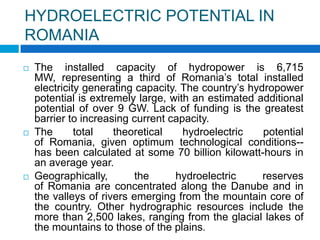 Hydropower in romania | PPT
