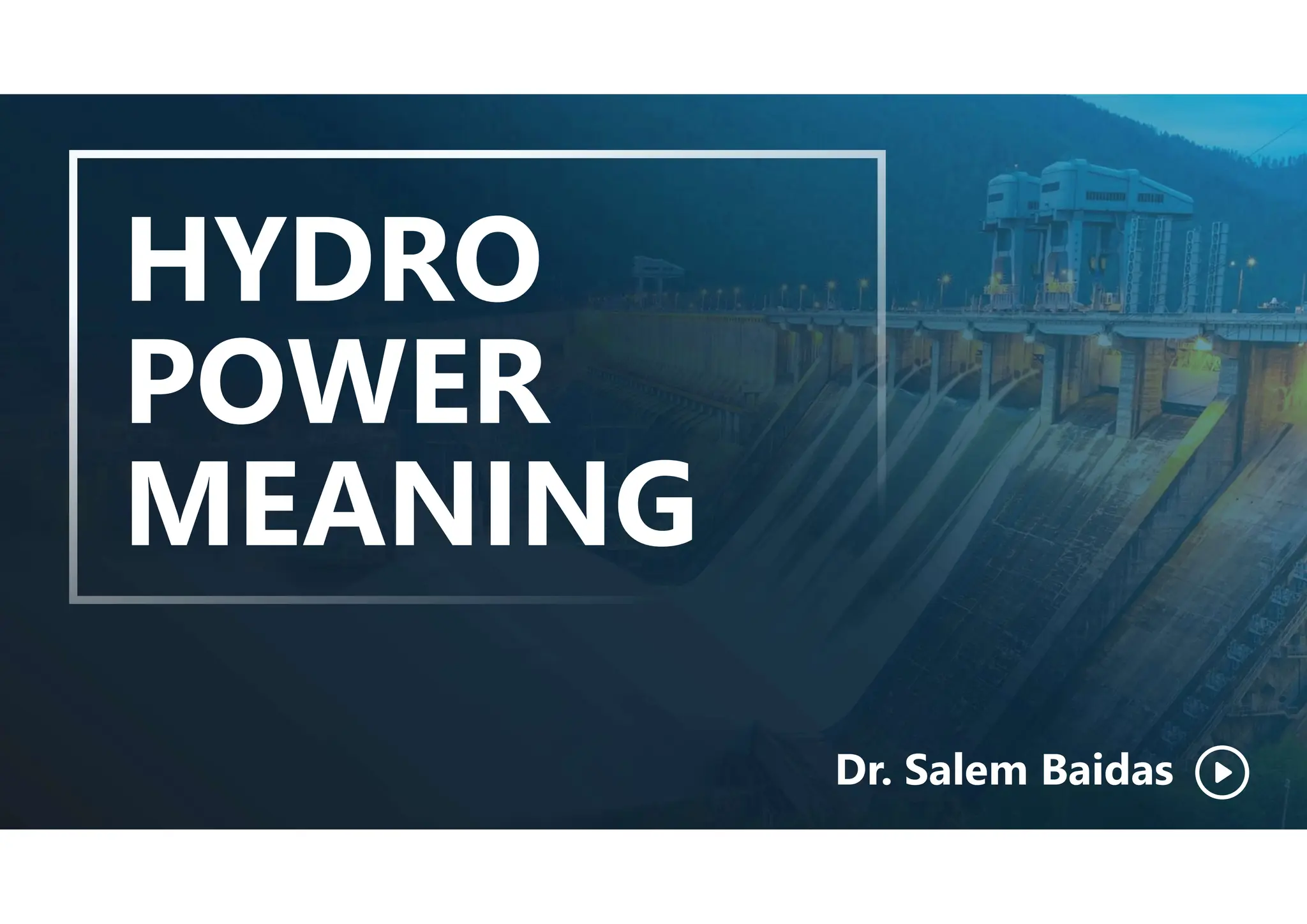 Hydropower Meaning | PDF