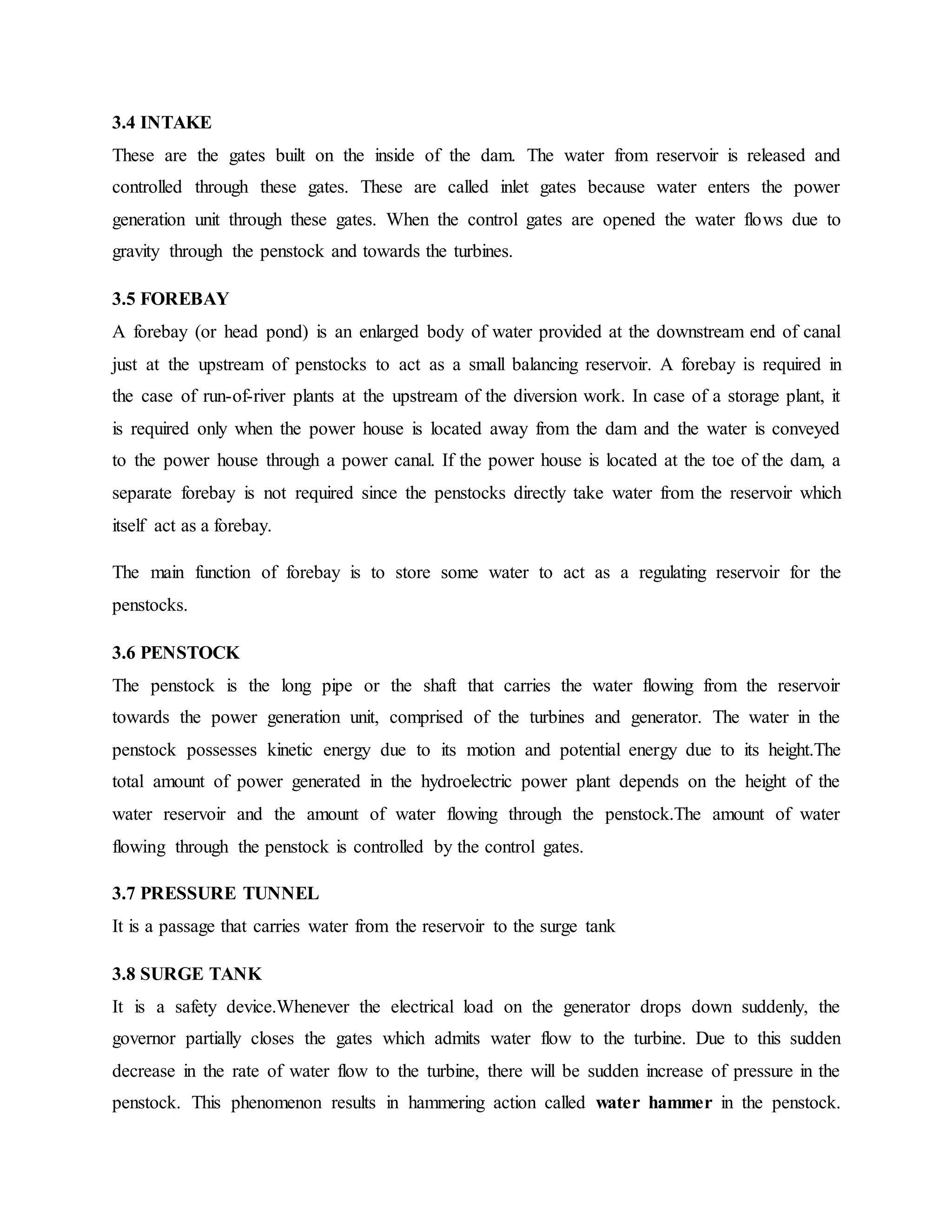 Hydro power plant | DOCX