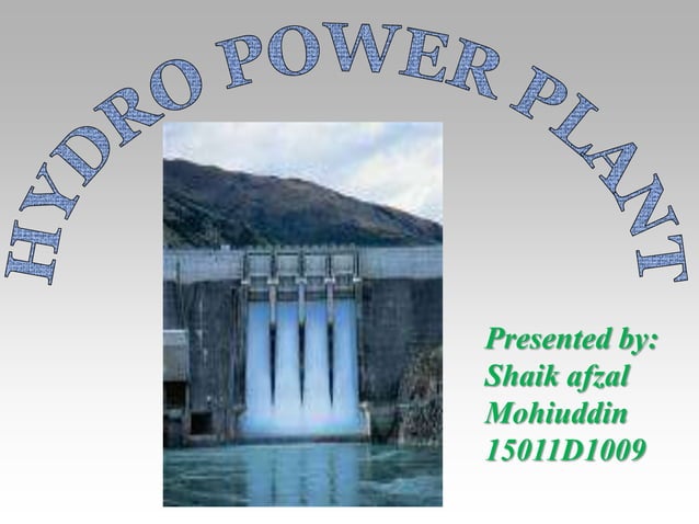 Hydro power plant | PPTX
