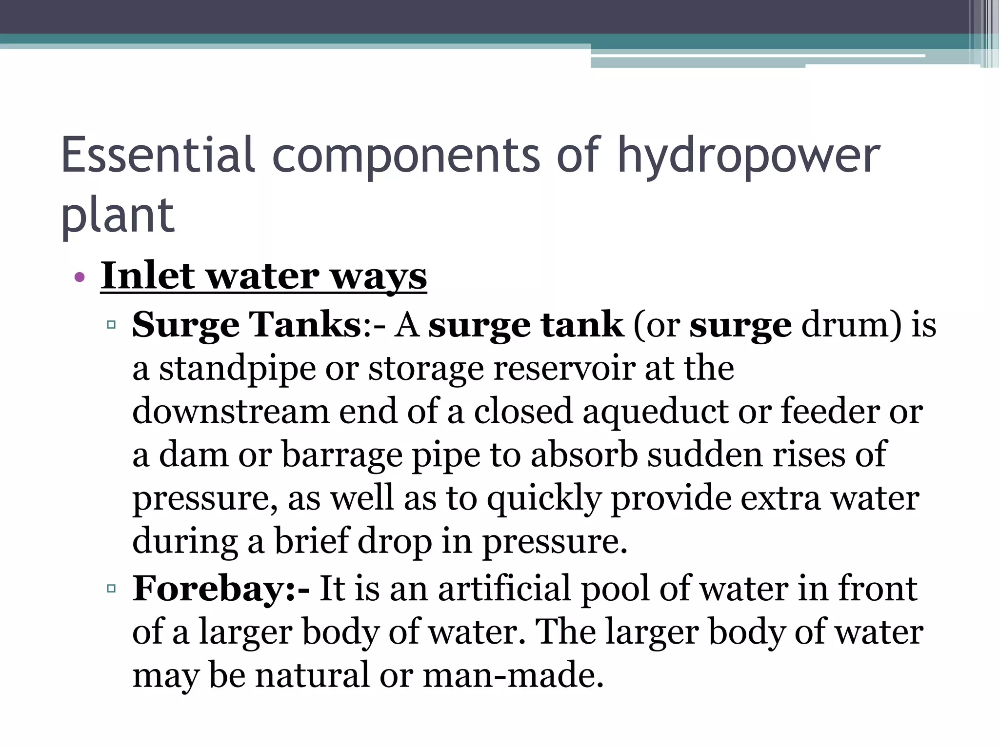 Hydropower plant | PPTX