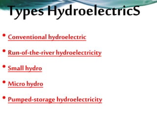 Hydro power plant | PPTX