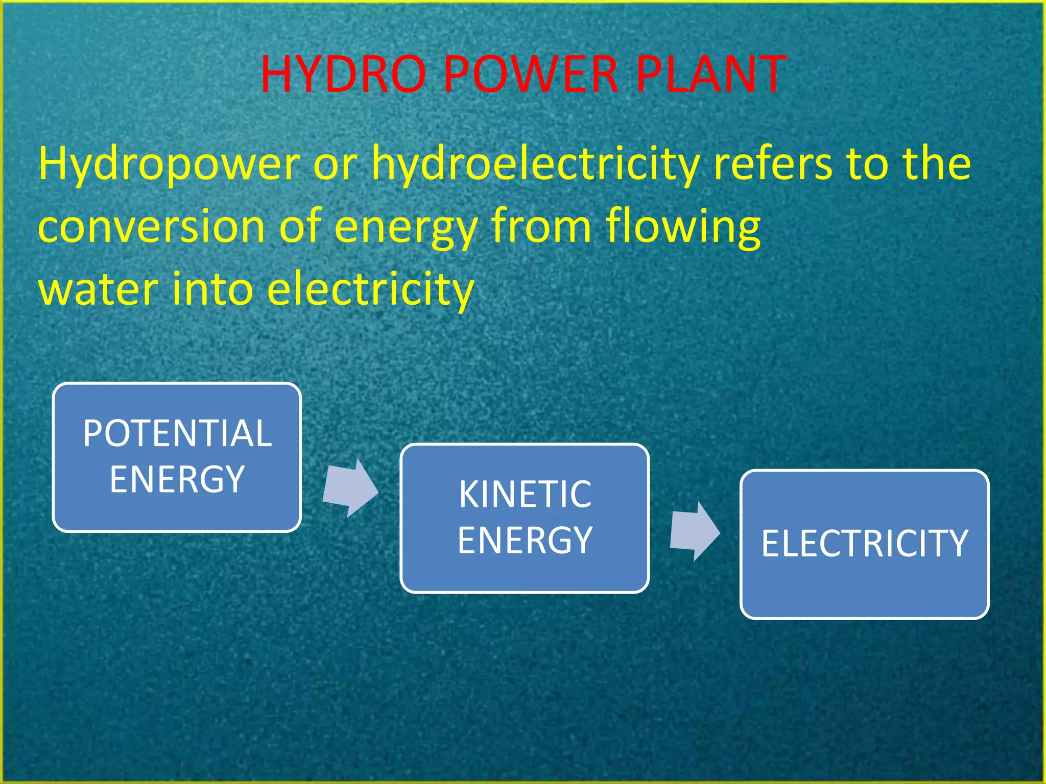 Hydro power plant | PPT