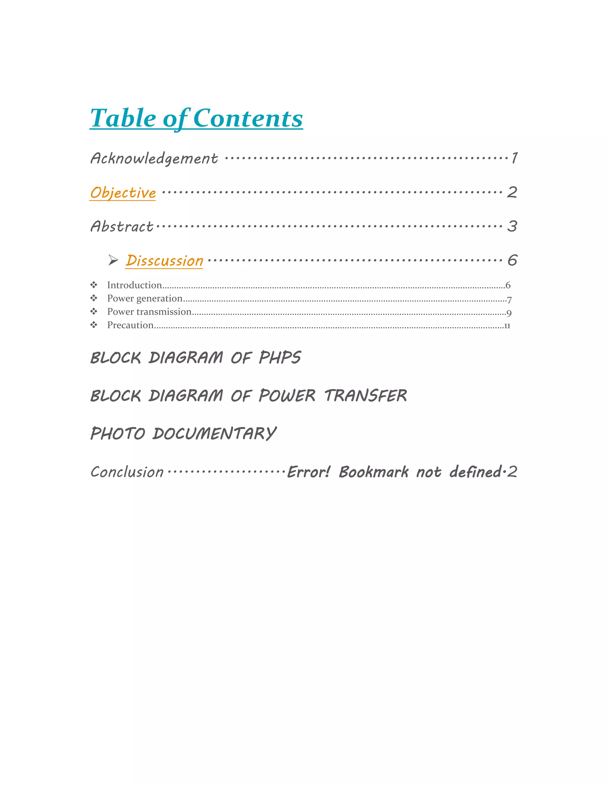 DVC Panchet Hydro Powerplant Project | DOCX