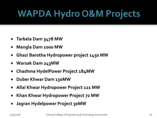 Hydropower plants of pakistan | PPTX