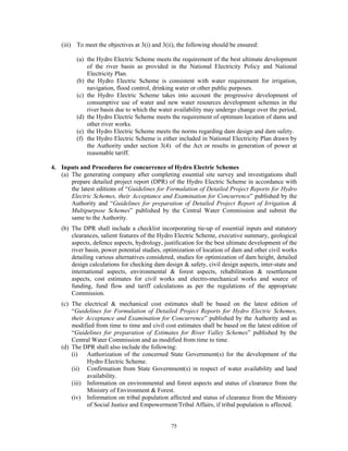 Hydro power policies and guidelines | PDF