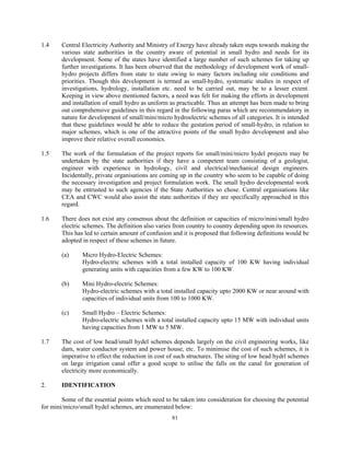 Hydro power policies and guidelines | PDF