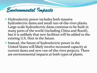 Hydro power ppt | PPT