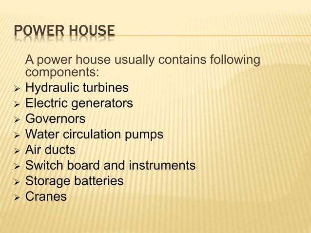 Hydro power plant | PPTX | Power and Energy Industry | Industries