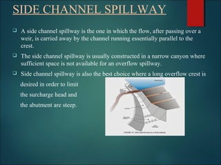 TYPES OF SPILLWAYS & PROMINENT FEATURES | PPT